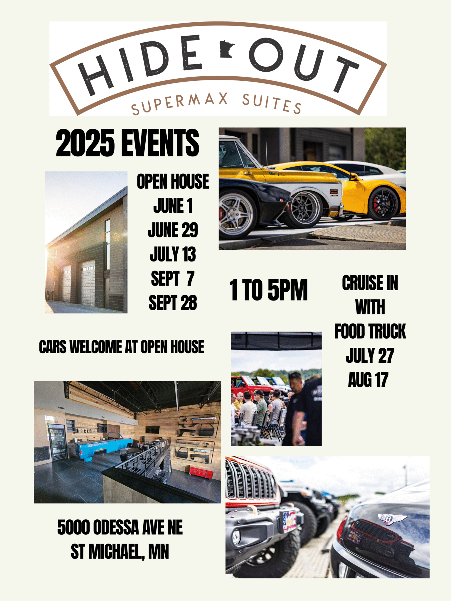 Events - The Hide Out